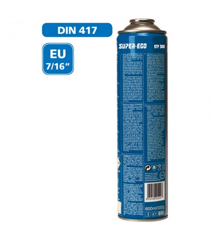 Botella Multi-gas Desechable BTP 300 Butano/Propano- SUPER-EGO ...